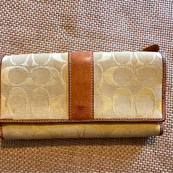 Coach | Bags | Vintage Coach Purse Set Handbag Large Wallet And Coin ...